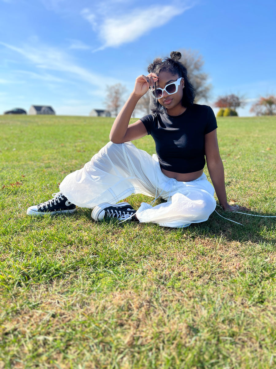 White Parachute Pant – Alien Earth Designs